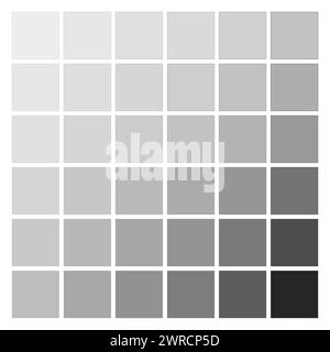 Shades of Gray Scale Color Palette. EPS 10 Stock Vector Image & Art - Alamy
