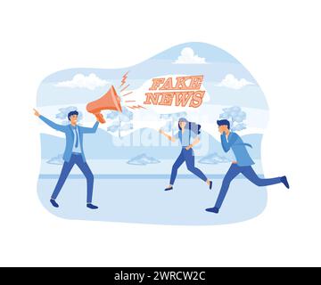 Fake news. Misleading information. People share fake news on social ...