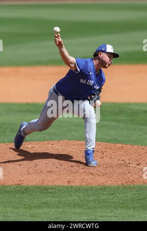 Tampa Bay Rays pitcher Nate Lavender poses for a portrait during photo ...