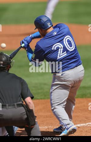 Port Charlotte, FL: Toronto Blue Jays relief pitcher Mitch White (45 ...