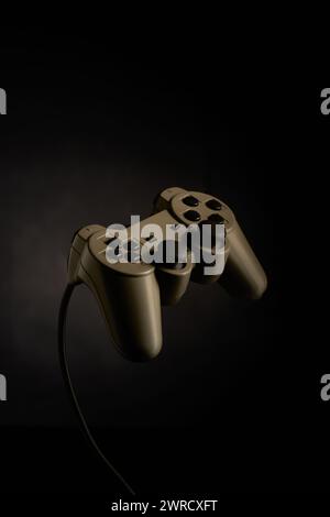 3D illustration, joystick gamepad, game console or game controller with ...