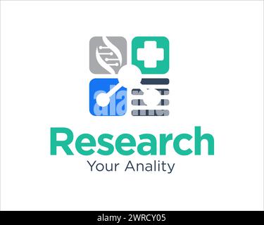 research health lab logo designs for medical health and clinic logo ...