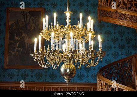 detail of lednice castle interior in czech republic Stock Photo - Alamy