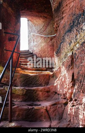 Wasigenstein Castle (Alsace, France). The castle ruins are the remains ...