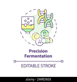Precision fermentation multi color concept icons Stock Vector Image ...