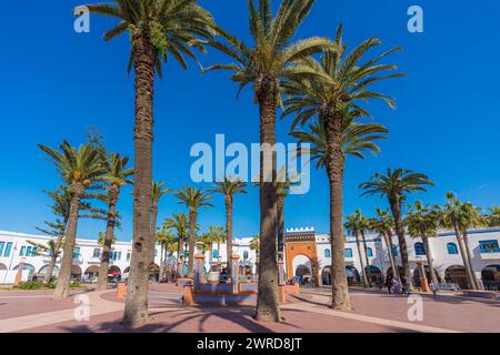 Larache, Morocco. View of the Place De Libération also known as Place d ...