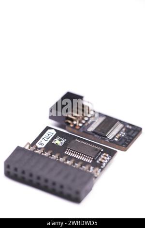 Two types of TPM module chips for mother moards Stock Photo - Alamy