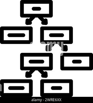decision tree algorithm line icon vector illustration Stock Vector Image & Art - Alamy