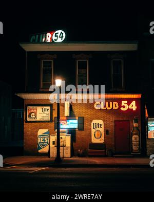 Club 54 vintage sign, Mahanoy City, Pennsylvania Stock Photo - Alamy