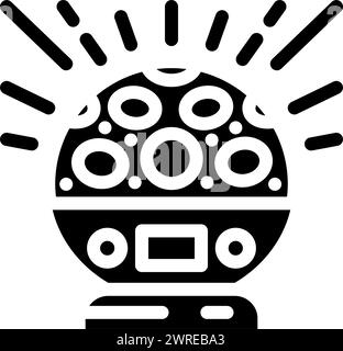 techno disco party glyph icon vector illustration Stock Vector Image ...