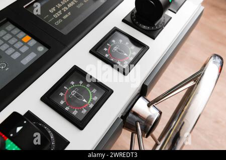 Azimuth thruster angle indicator, tug boat control panel element Stock ...
