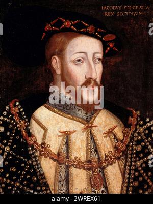 This circa 1579 portrait of James V, King of Scotland, showcases his ...
