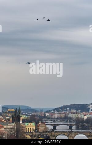 International flyover of NATO Allied Defender 2024 aircraft on 25th ...