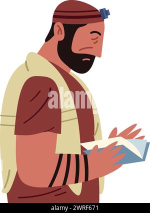 jewish tefillin prayer Stock Vector Image & Art - Alamy