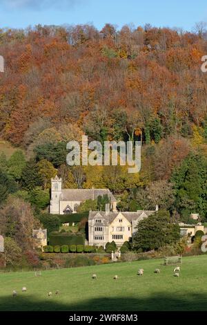 Autumn in the Cotswolds - Owlpen Manor and the church of the Holy Cross ...