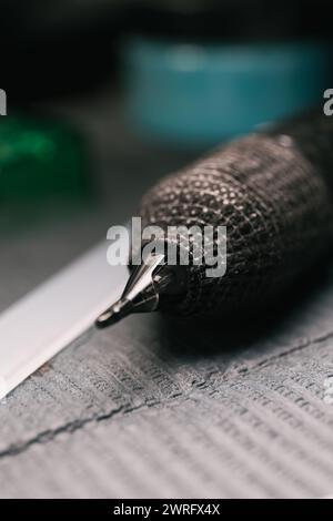 Close-up shot of tattoo ink dropping into a contain Stock Photo - Alamy