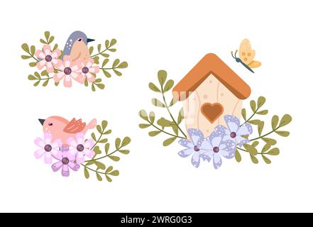 Vector set of easter card templates Stock Photo - Alamy