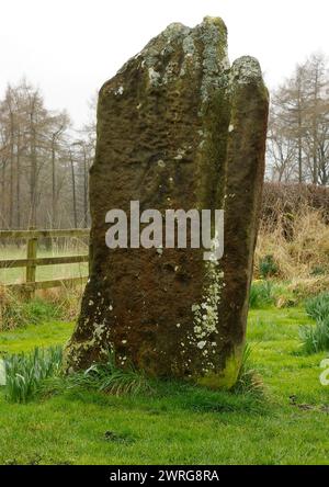 The Matfen - Standing Stone / Menhir Stock Photo - Alamy