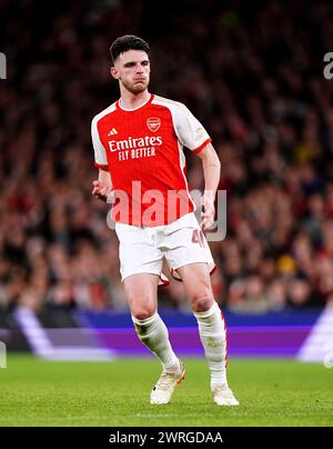 Declan Rice of Arsenal during the UEFA Champions League, Round of 16 ...