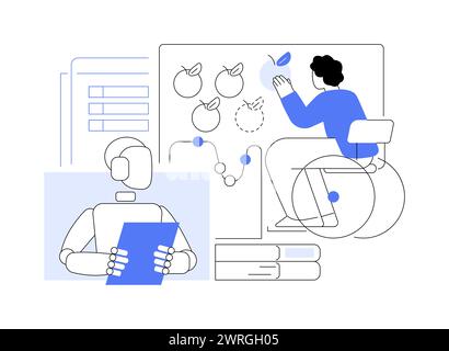 AI-Powered Special Education Support abstract concept vector ...