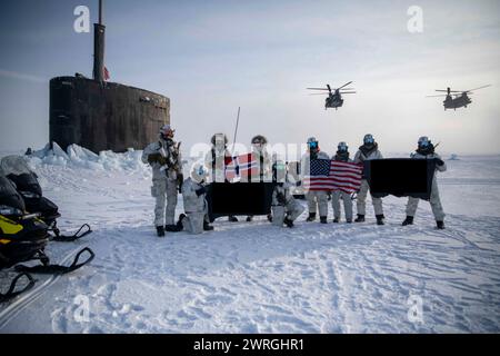 ARCTIC OCEAN (March 9, 2024) An MH-47G Chinook helicopter assigned to ...