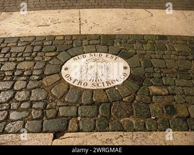 Cardinal plates in St Peter's square, Vatican Stock Photo - Alamy