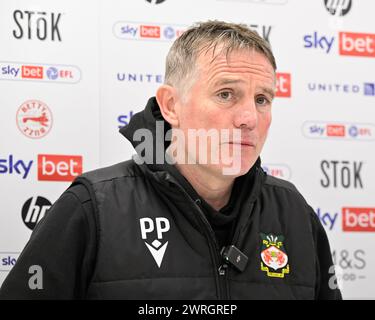 Wrexham manager Phil Parkinson speaks to the media ahead of the Sky Bet ...