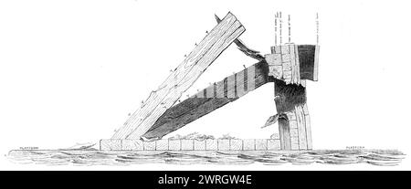 Shell Hole in Armour Plate from a warship Stock Photo - Alamy