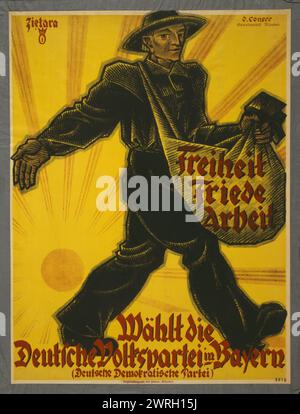 Poster of the German National People's Party (DNVP) from 1924, exhibit ...