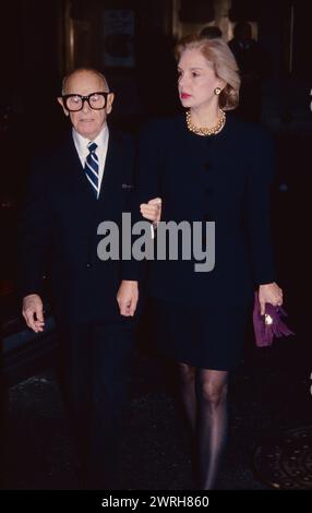 Irving Paul "Swifty" Lazar and Carolina Herrera in New York City, circa ...