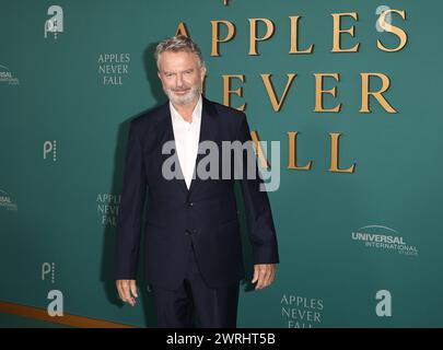 Sam Neill arrives at the premiere of "Apples Never Fall" on Tuesday ...