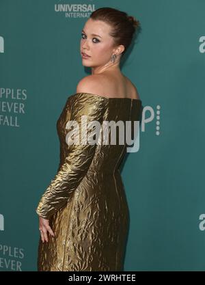 Essie Randles arrives at the premiere of "Apples Never Fall" on Tuesday ...
