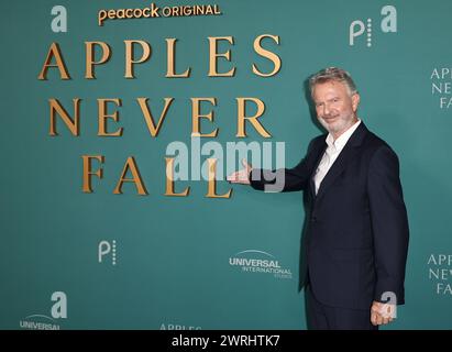 Sam Neill arrives at the premiere of "Apples Never Fall" on Tuesday ...