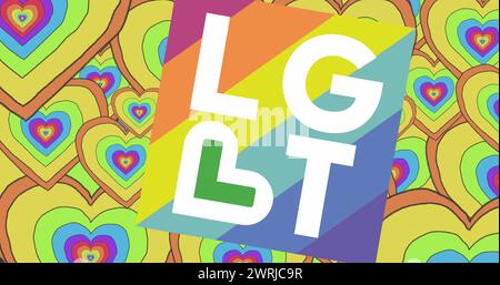 LGBT rainbow poster of pride and empowerment, made only with words on ...