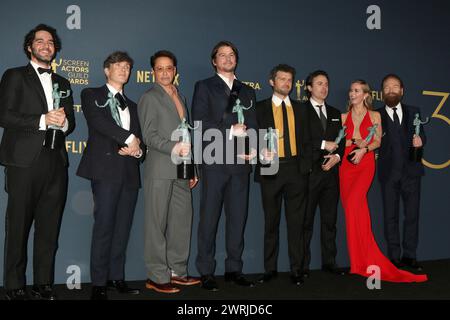 LOS ANGELES - FEB 25: Benny Safdie, Cillian Murphy, Robert Downey Jr ...