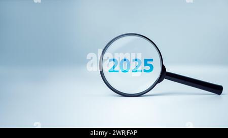 Planning 2025 review new year symbol. Concept words 2025 Review on ...