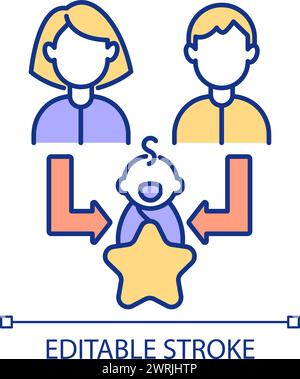Potential Nurturing thin line icon set. Monochrome simple Potential ...