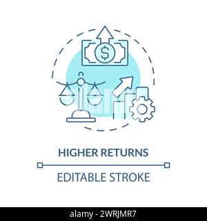 Returns soft blue concept icon Stock Vector Image & Art - Alamy