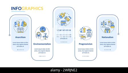 Political ideology rectangle infographic template Stock Vector Image ...