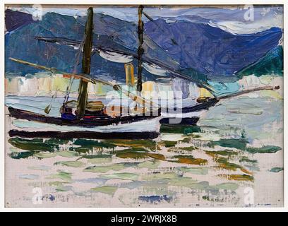 Kandinsky - Fishing Boats, Sestri, 1905 Stock Photo - Alamy
