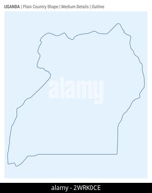 Uganda map vector illustration. Global economy. Famous country. Eastern ...