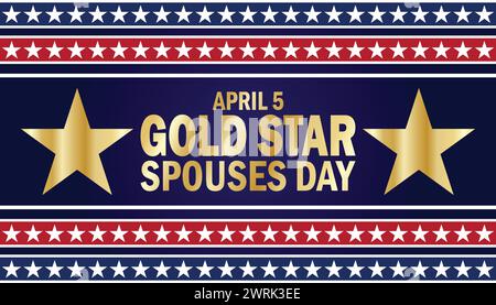 Gold Star Spouses Day. April 5. Holiday concept. Template for ...