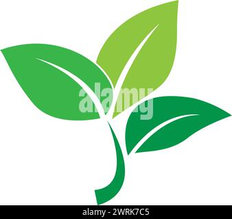 Leaf logo images illustration design Stock Vector Image & Art - Alamy