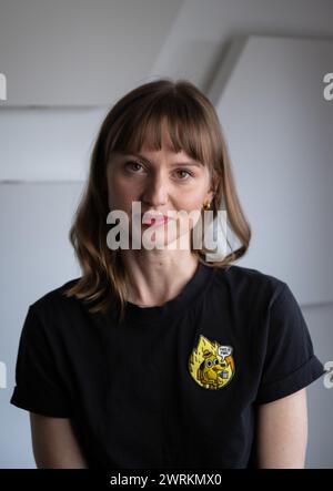 Markkleebeg, Germany. 08th Mar, 2024. Tina Goldschmidt prepares a ...