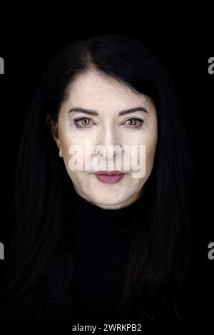 Marina Abramovic during a preview of her exhibition in the Stedelijk ...