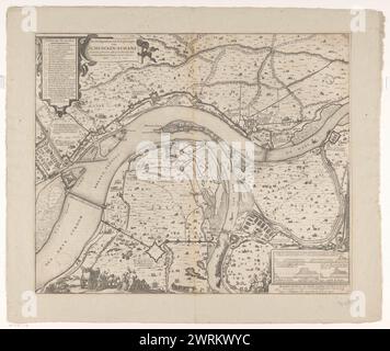 Map showing the siege and conquest of Schenkenschans by Frederik ...