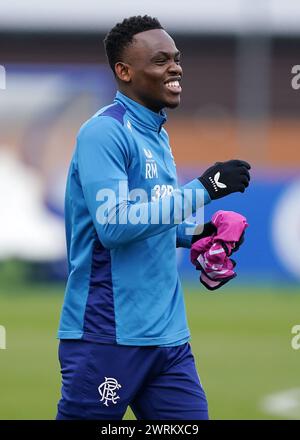 Ranger's Rabbi Matondo during a training session at the Rangers ...