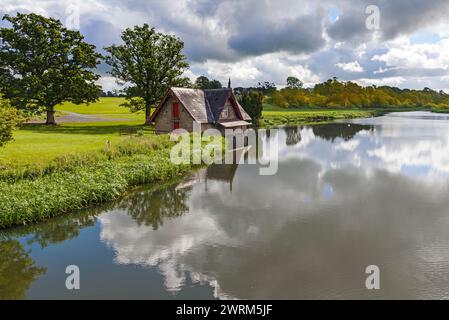The 19th-century Boat House,on Rye Water in the Carton House estate in ...