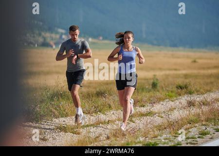 Energized by the beauty of nature, a couple powers through their ...