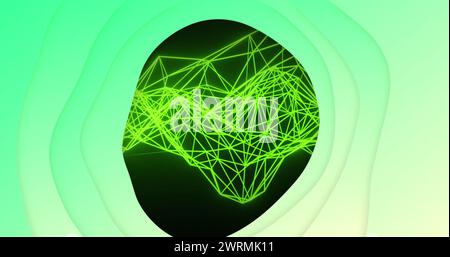 Image of shapes moving over black background Stock Photo - Alamy